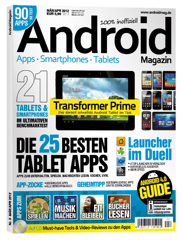 Titelblatt Android Magazin 5 - Androidmag